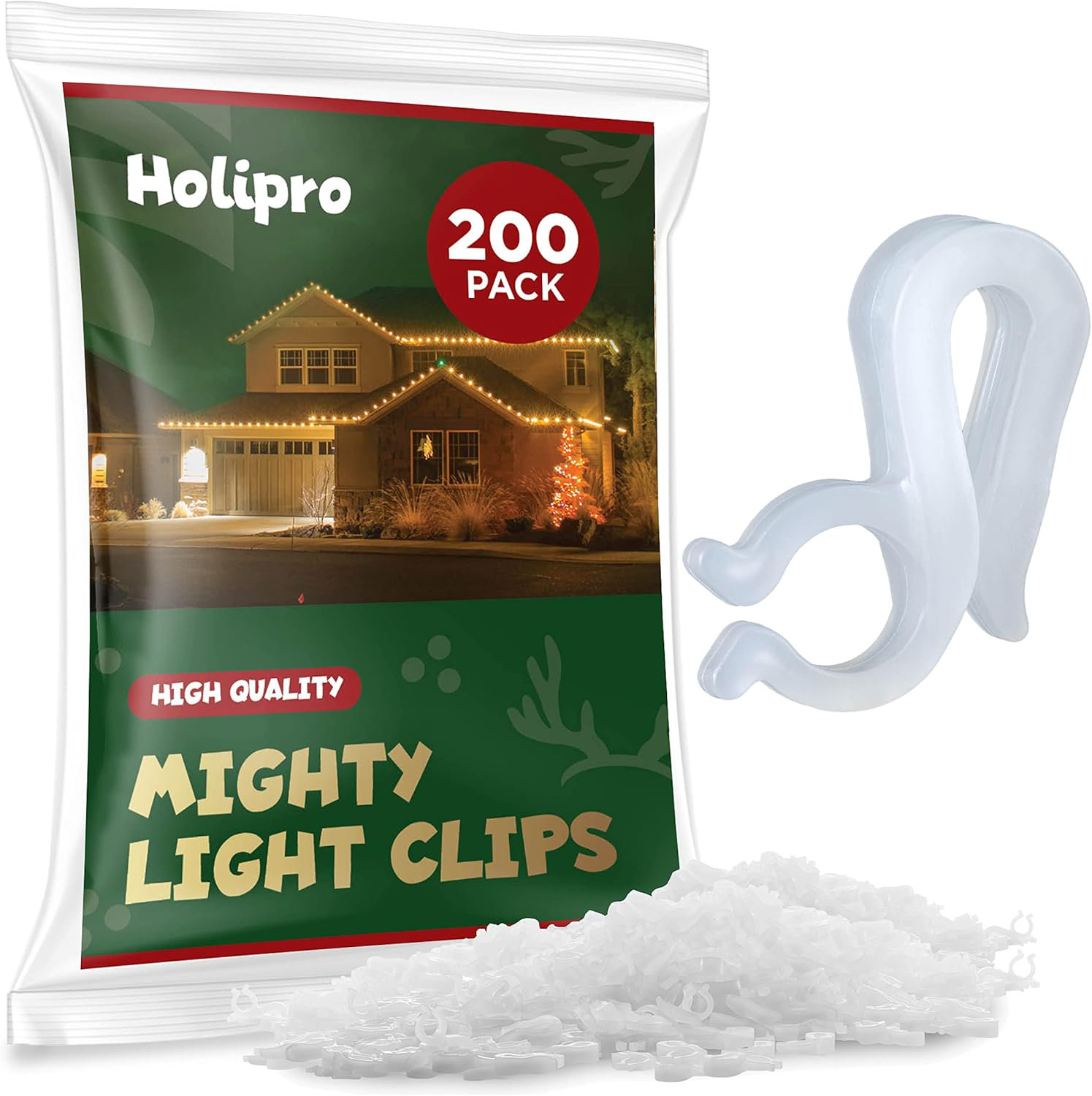 Clips To Hang Outdoor String Lights 50-Pack Christmas Light Clips ...